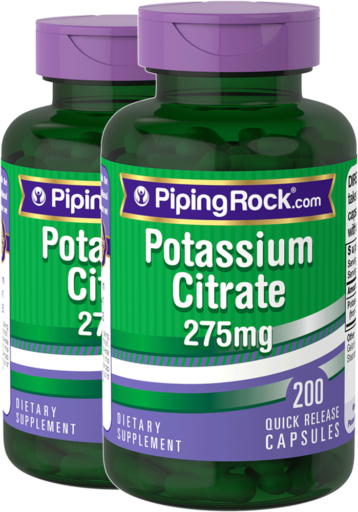 Potassium Citrate 275mg 2 X 200 Capsules Reviews And Benefits Piping Rock Health Products